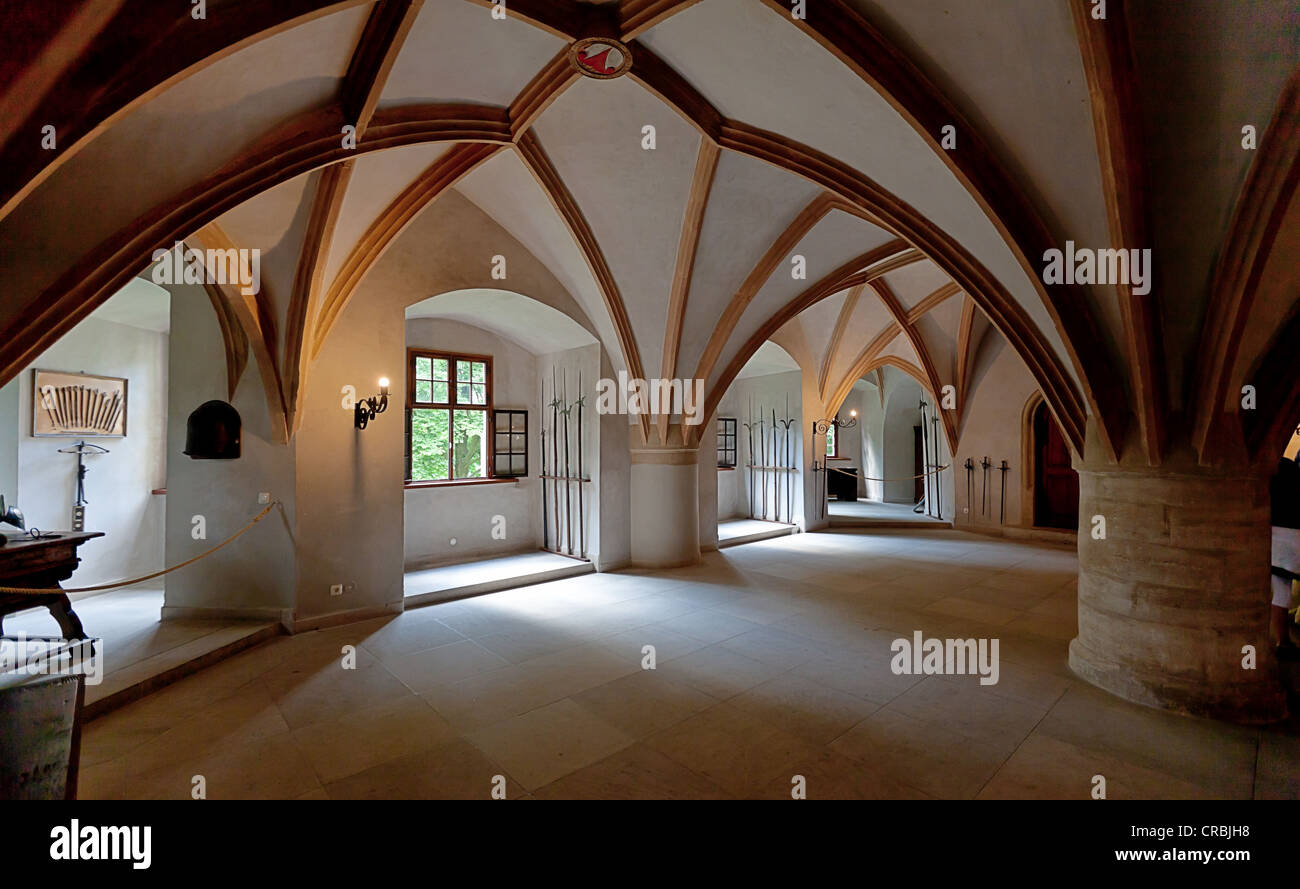Knights' Hall in Burg Lauenstein castle, Lauenstein district ...