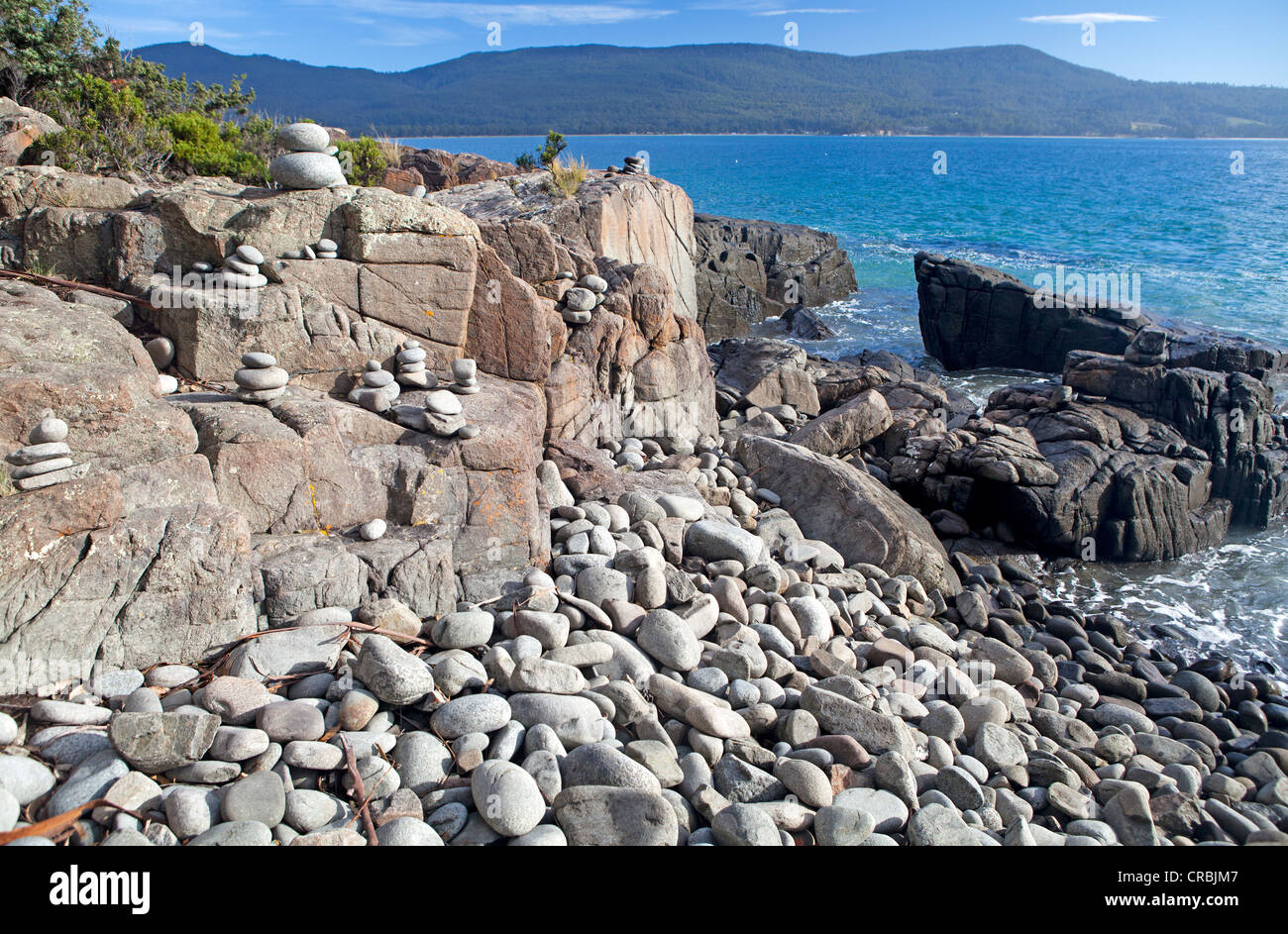 Coastline near Adventure Bay on Tasmania's Bruny Island Stock Photo - Alamy