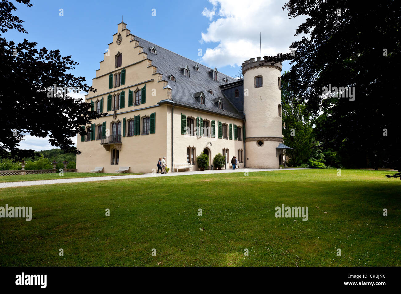 Schloss Rosenau Palace with park, Coburg, Upper Franconia, Bavaria ...