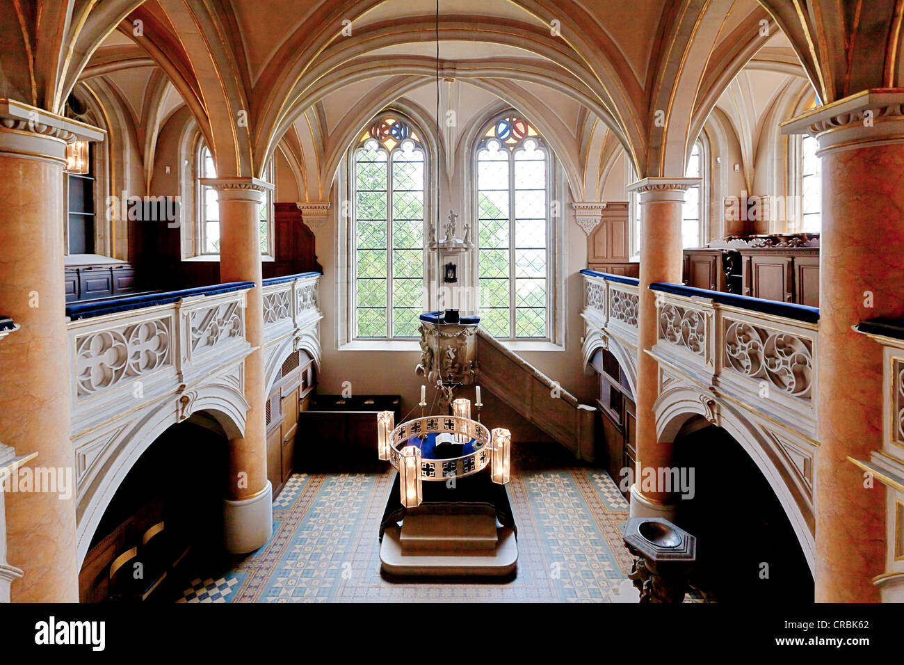 Chapel in the Schloss Callenberg palace, hunting lodge and summer ...