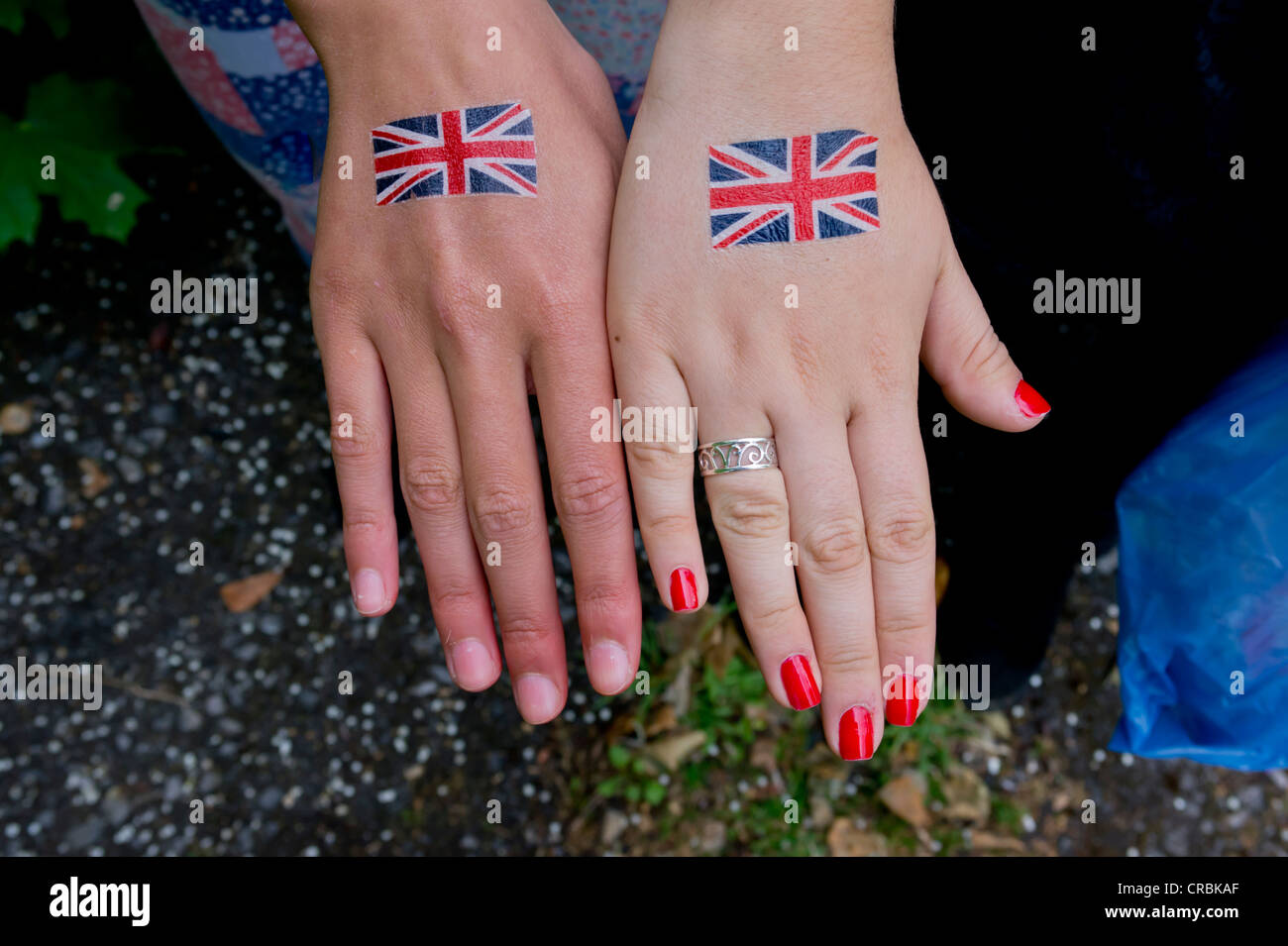 Hands flag hi-res stock photography and images - Alamy