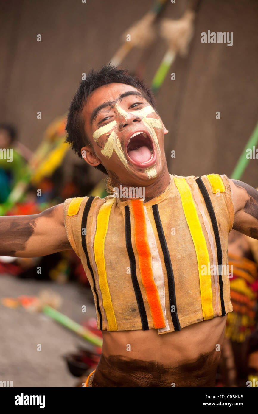 Screaming actor at the Pasinaya 2012 Folk Festival at the Cultural ...