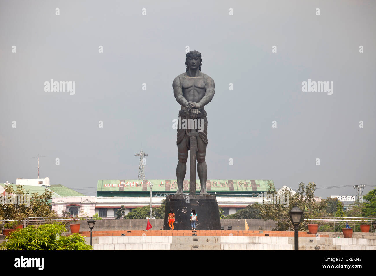 Lapu Lapu Monument, giant statue, in Rizal Park, Manila, Philippines ...