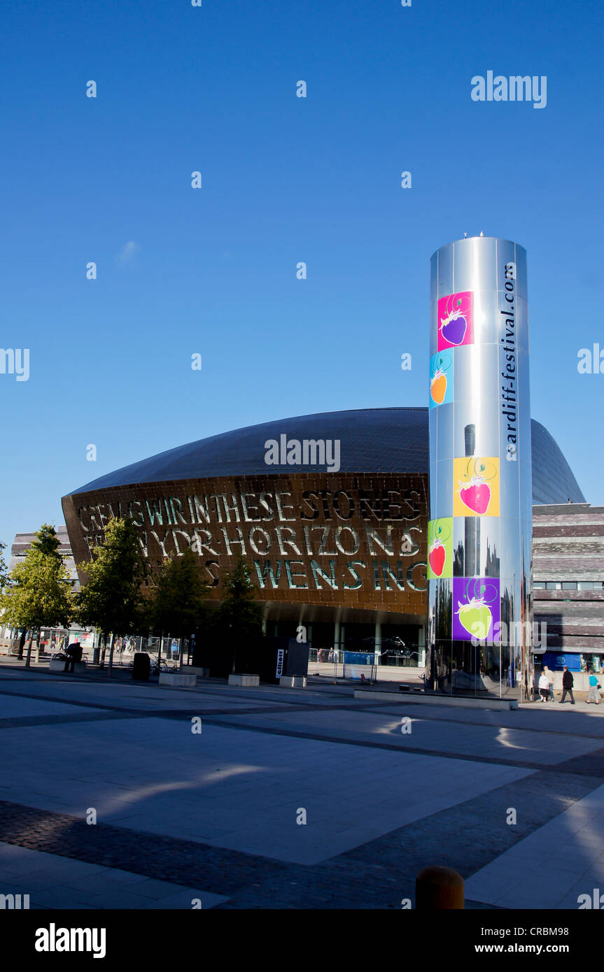 UK, Wales, Cardiff, Millenium Center Stock Photo - Alamy