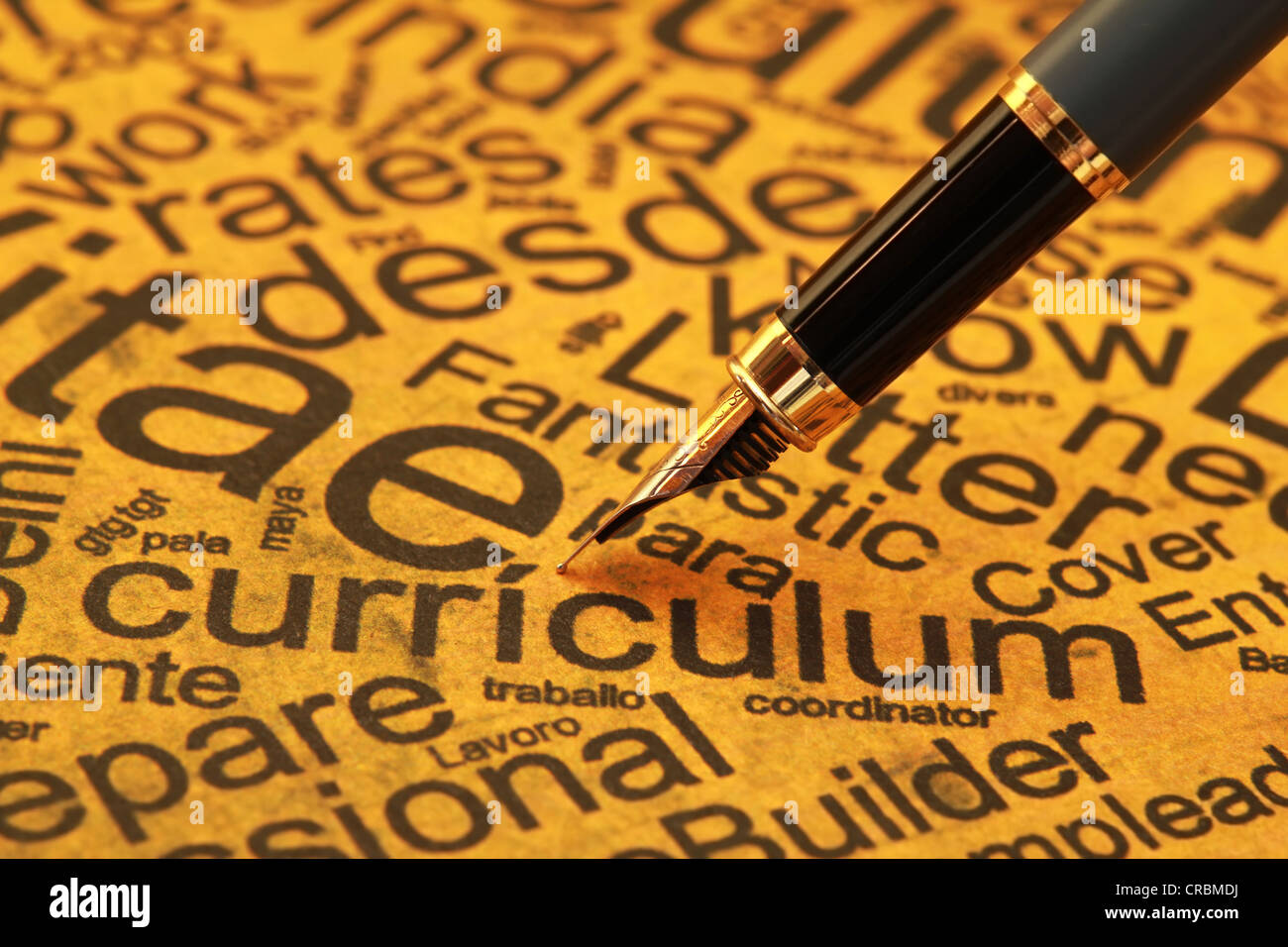 Curriculum vitae CV concept Stock Photo - Alamy