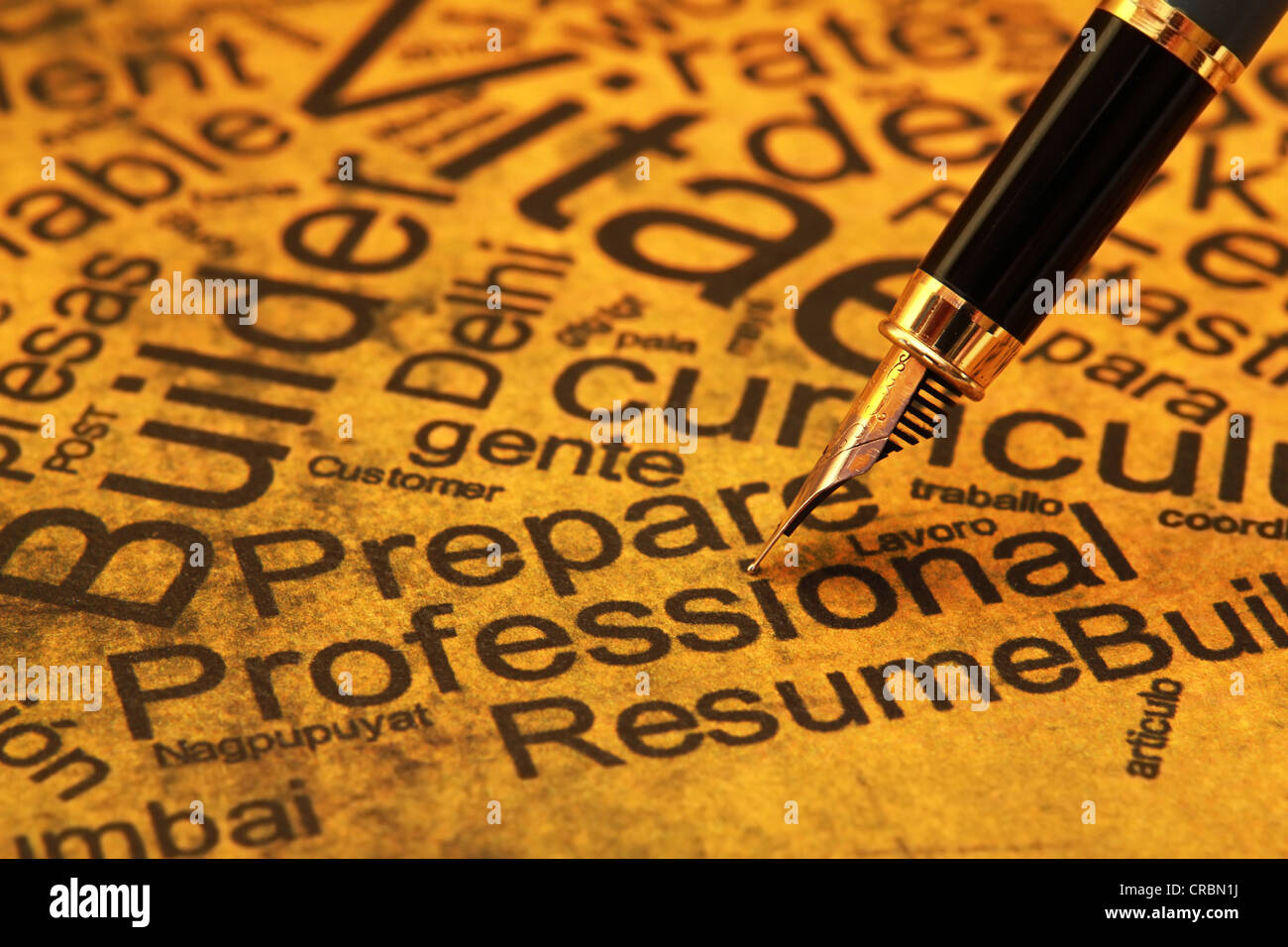 Curriculum vitae CV concept Stock Photo - Alamy