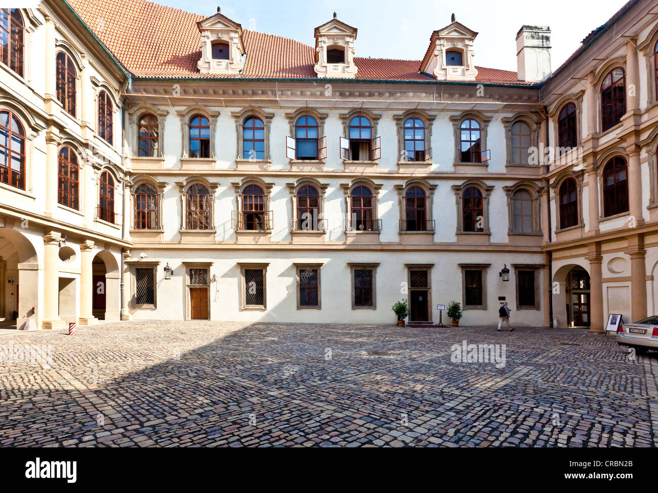 Wallenstein Palace, old town, Prague, Czech Republic, Europe Stock ...
