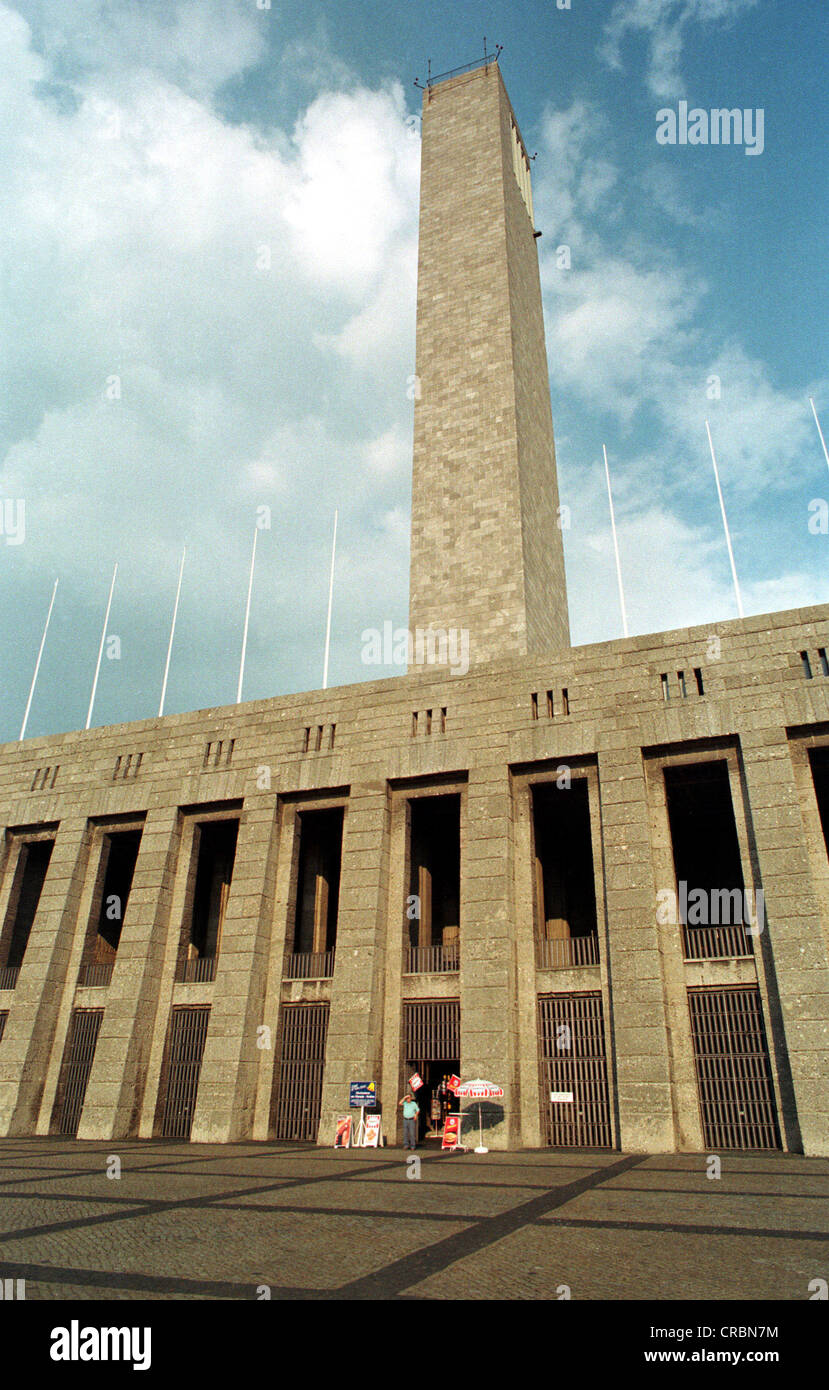 the bell tower at the Olympic Stadium Stock Photo - Alamy