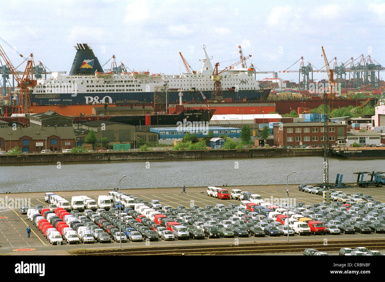 The Emperor port in Bremerhaven (Import / Export Stock Photo - Alamy
