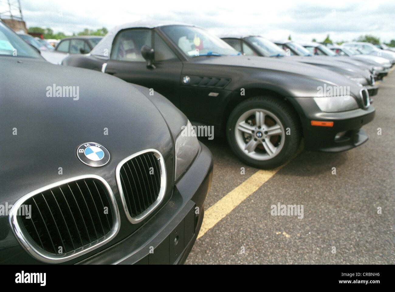 BMW cars in Bremerhaven (Import / Export Stock Photo - Alamy