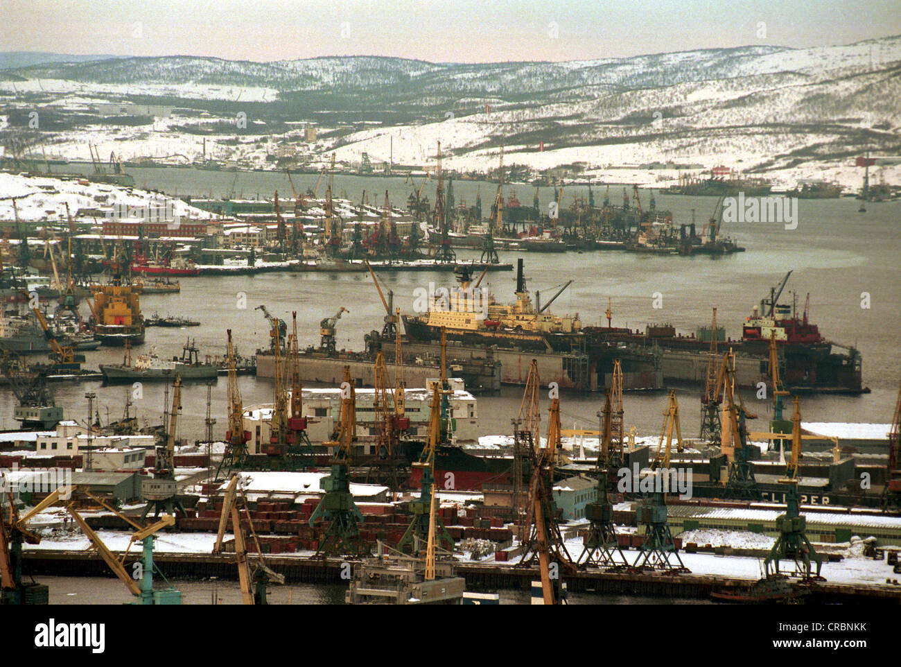 the port of Murmansk (Kola Peninsula, Russia Stock Photo - Alamy