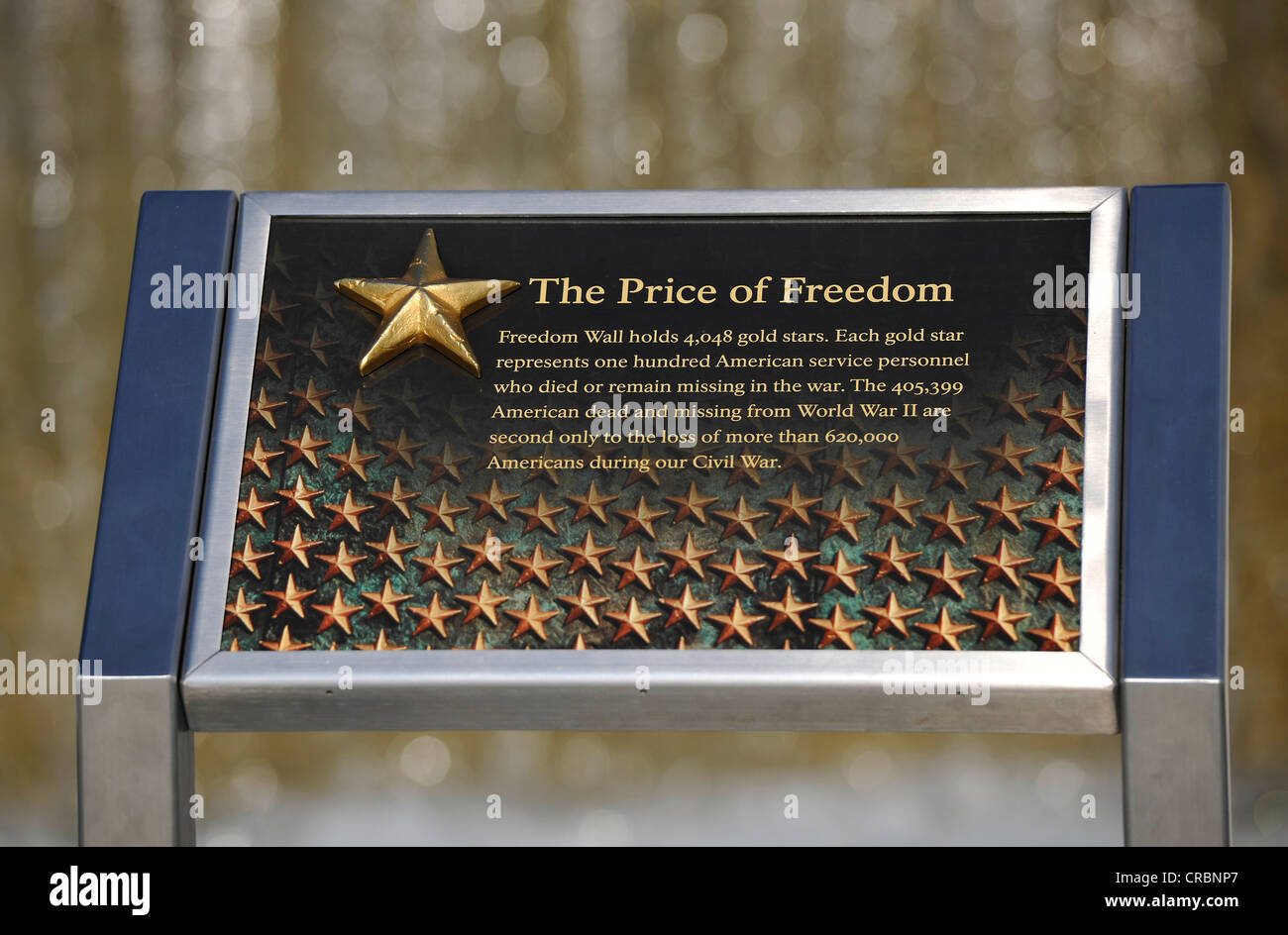 Plaque national world war ii memorial hi-res stock photography and ...