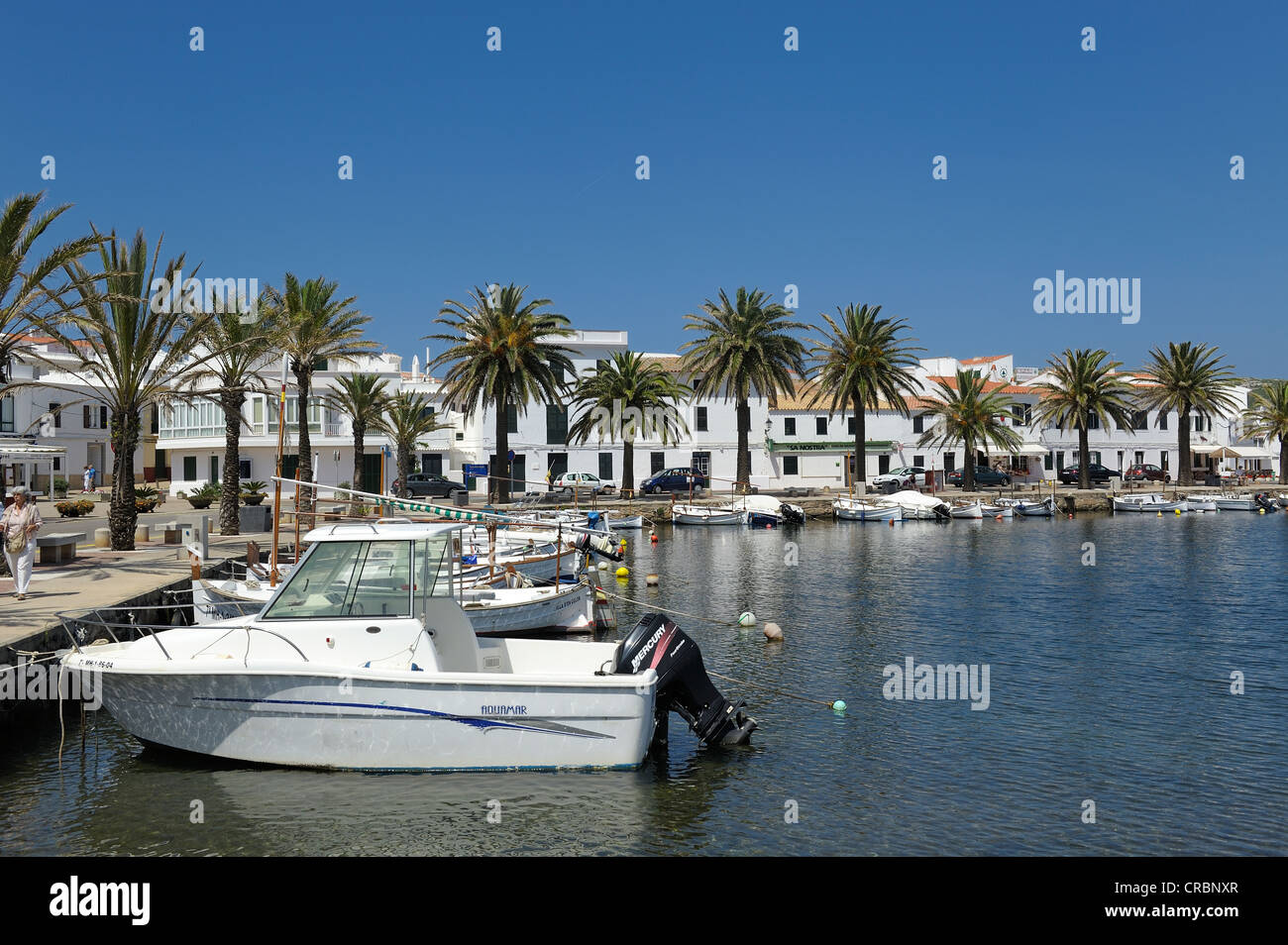 fornells fishing village menorca spain Stock Photo - Alamy