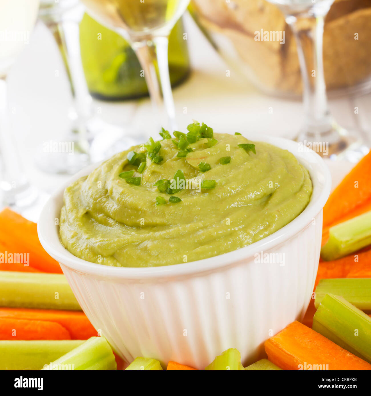 Guacamole celery sticks hi-res stock photography and images - Alamy