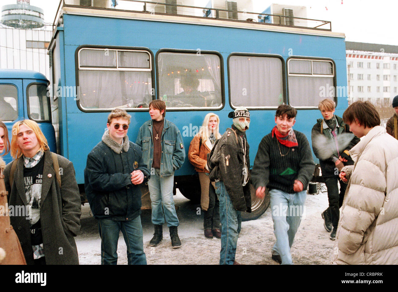 Young people dancing to punk music in Murmansk (Russia Stock Photo - Alamy