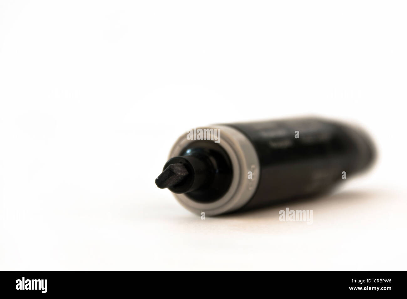 Horizontal Marker Pen Closeup on isolated white background Stock Photo ...