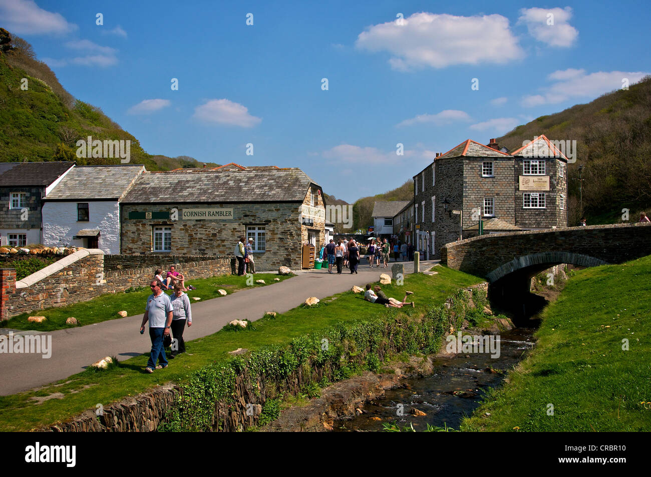 Boscastle Cornwall UK National Trust Stock Photo - Alamy