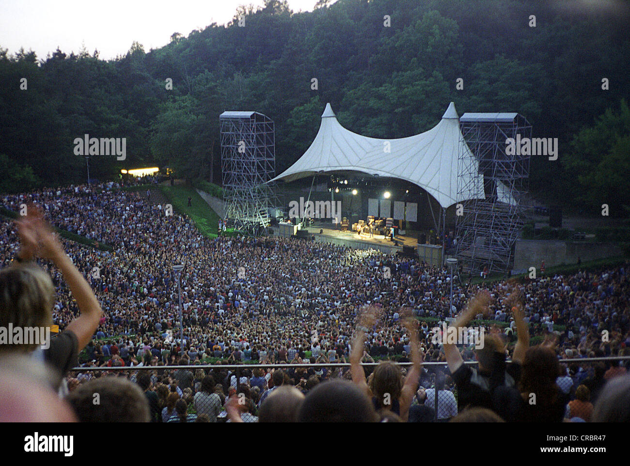 Rock concert in Berlin's Waldbuehne Stock Photo - Alamy