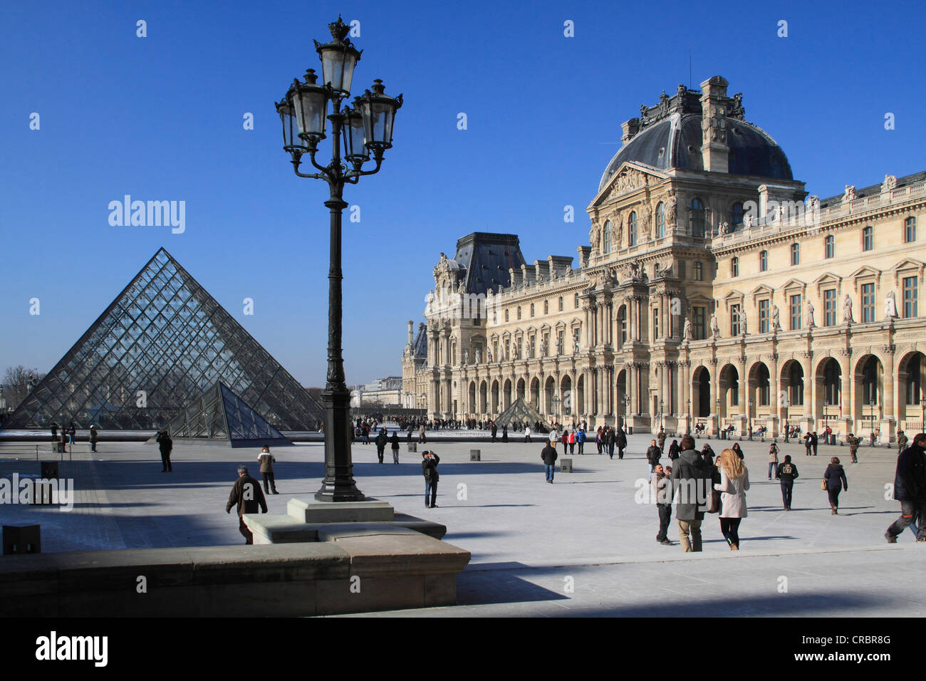 Louvre museum and pyramids hi-res stock photography and images - Alamy