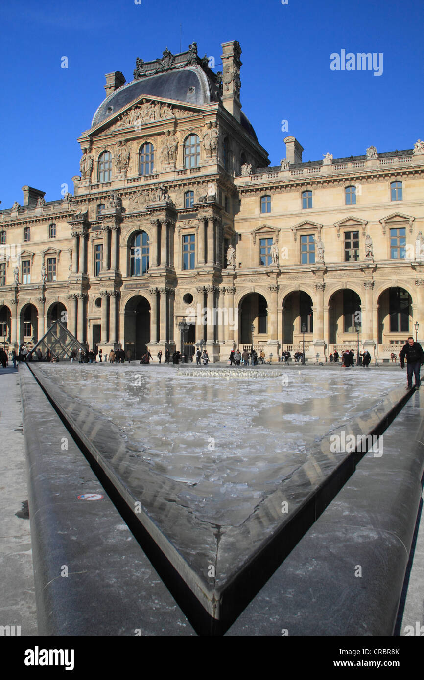 The Louvre Museum in Winter, Paris, France, Europe Stock Photo - Alamy