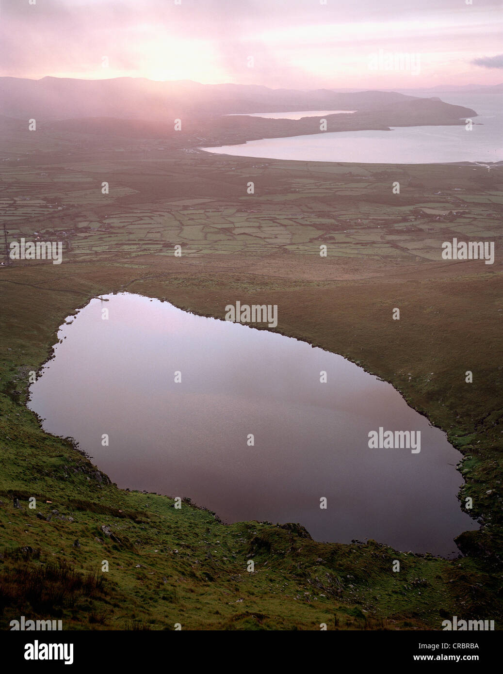 Still lake in rural landscape Stock Photo - Alamy
