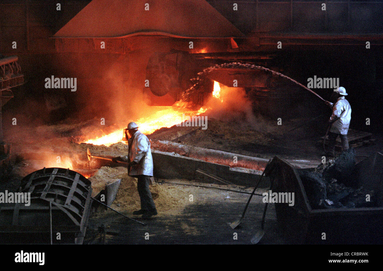 Blast furnace tapping hi-res stock photography and images - Alamy