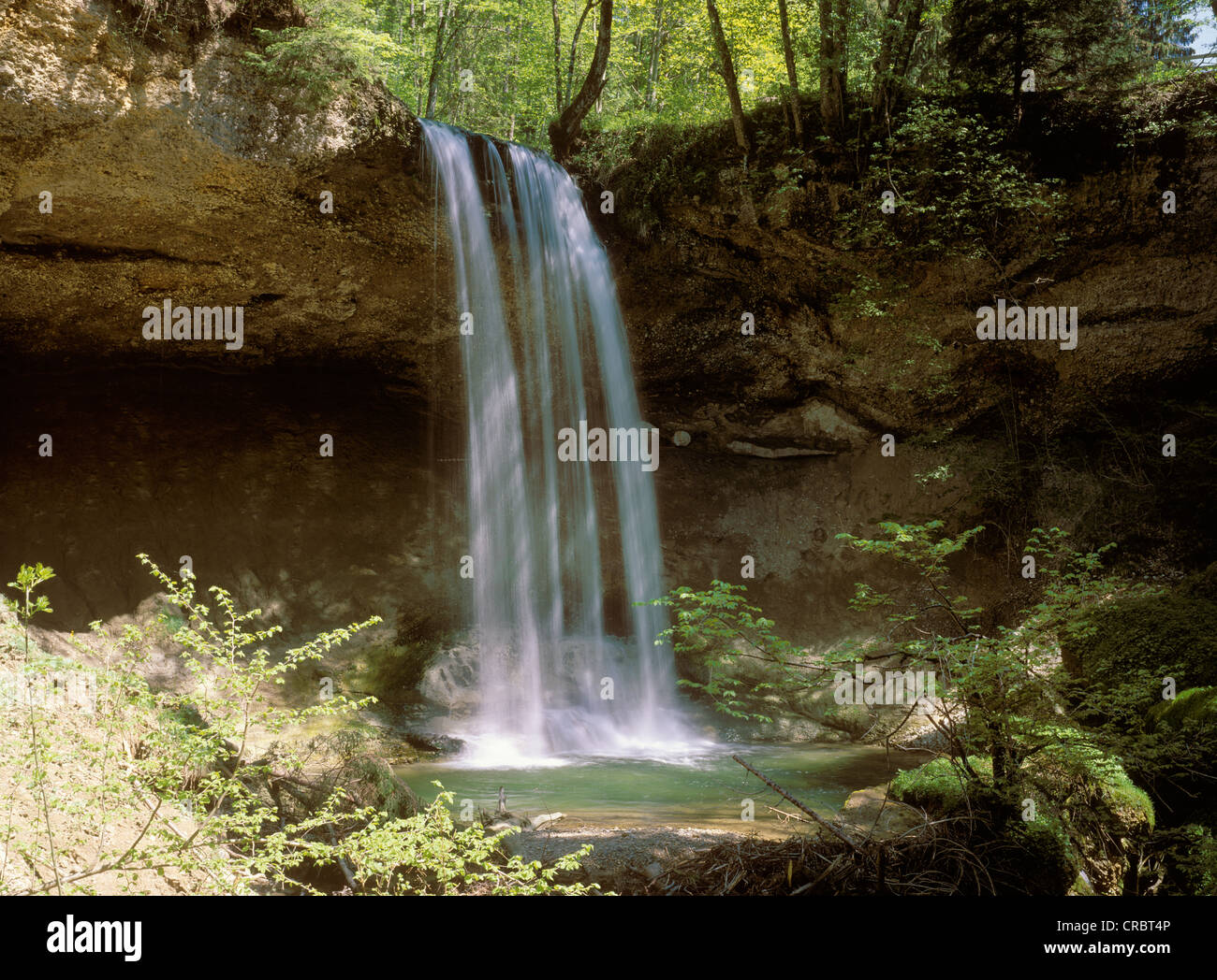 Scheidegger Waterfalls, Scheidegg, West Allgaeu, Allgaeu, Swabia ...