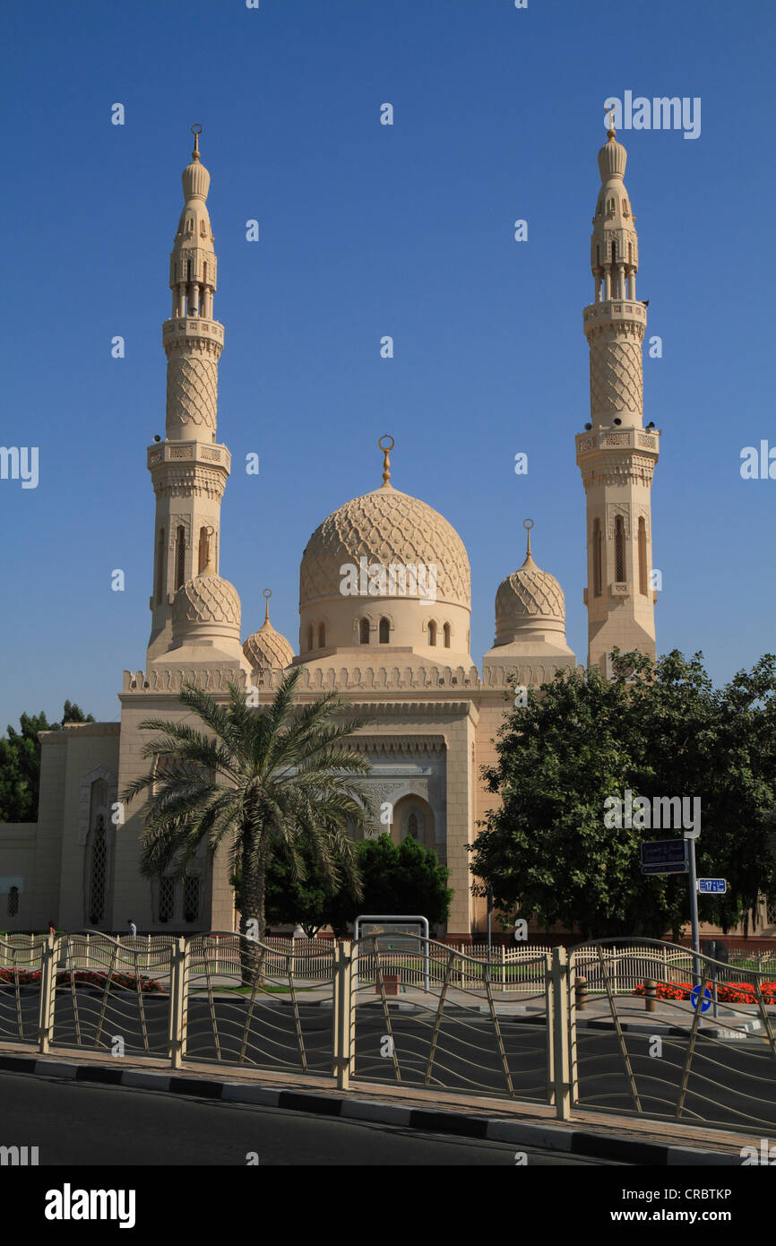 Jumeirah Mosque, Dubai, United Arab Emirates, Middle East Stock Photo ...
