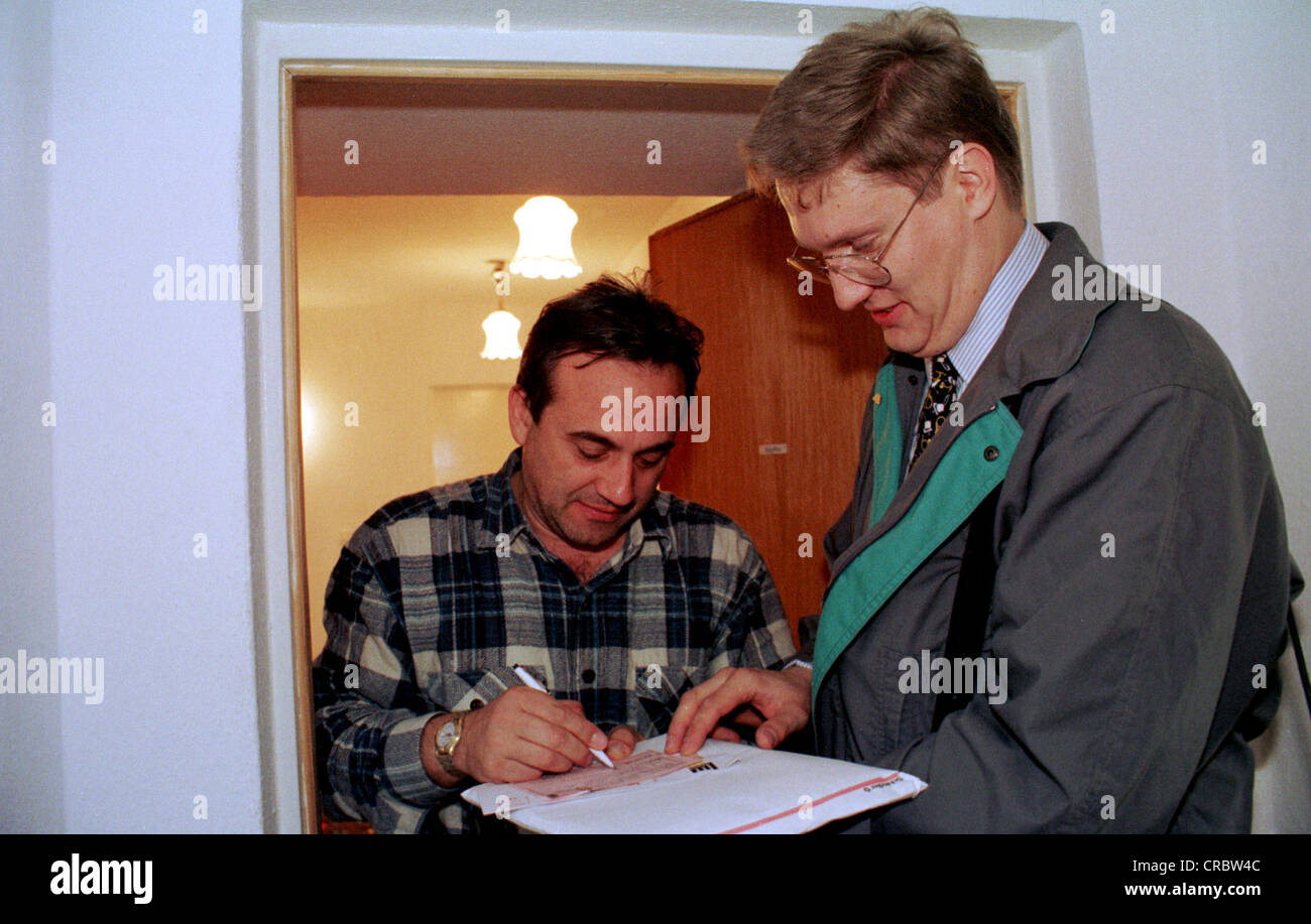 A postman at work, Berlin, Germany Stock Photo - Alamy