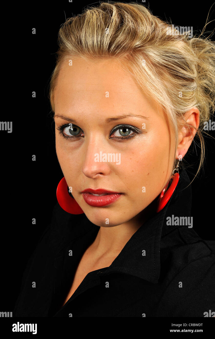 Young woman, vamp, portrait Stock Photo - Alamy