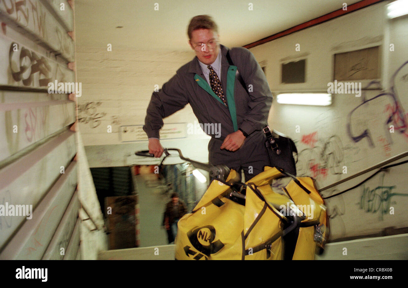 A postman at work, Berlin, Germany Stock Photo - Alamy