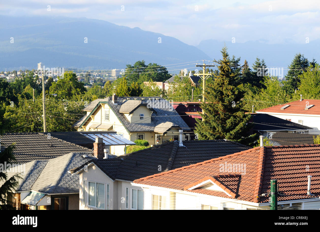 Rooftops in Vancouver Stock Photo - Alamy