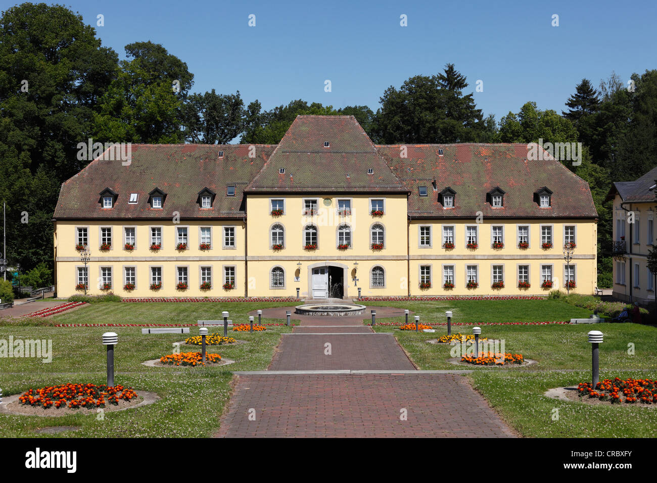 Schloss Alexandersbad Castle, Bad Alexandersbad, Fichtelgebirge Mountains, Upper Franconia ...