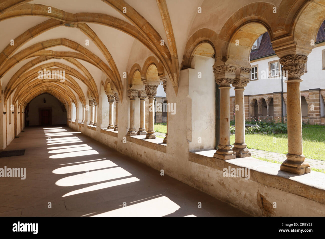 Cloister, Carmelite Monastery, Bamberg, Upper Franconia, Franconia ...