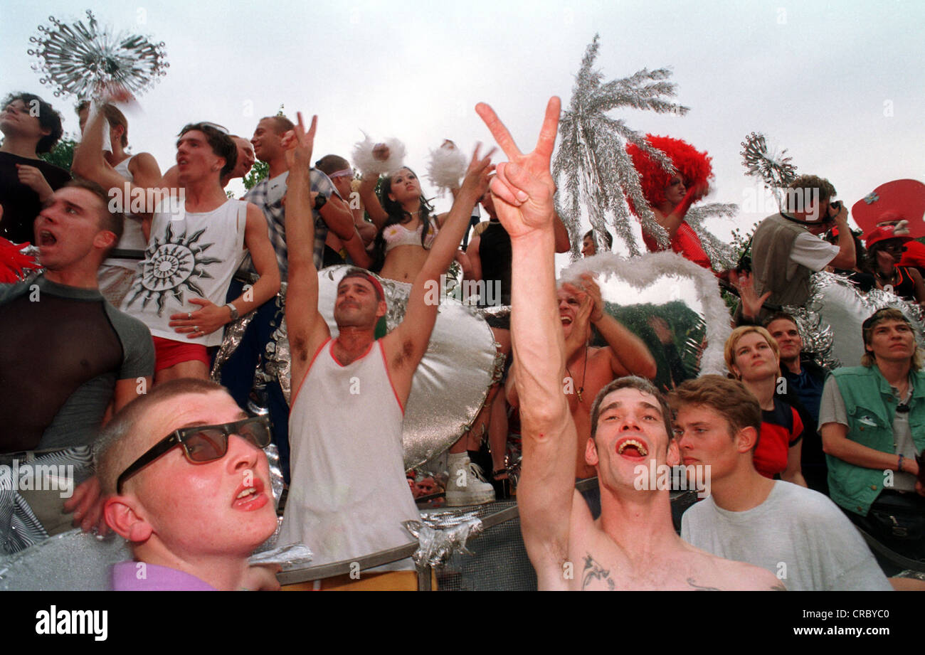 Visiting at the Love Parade in Berlin, Germany Stock Photo - Alamy