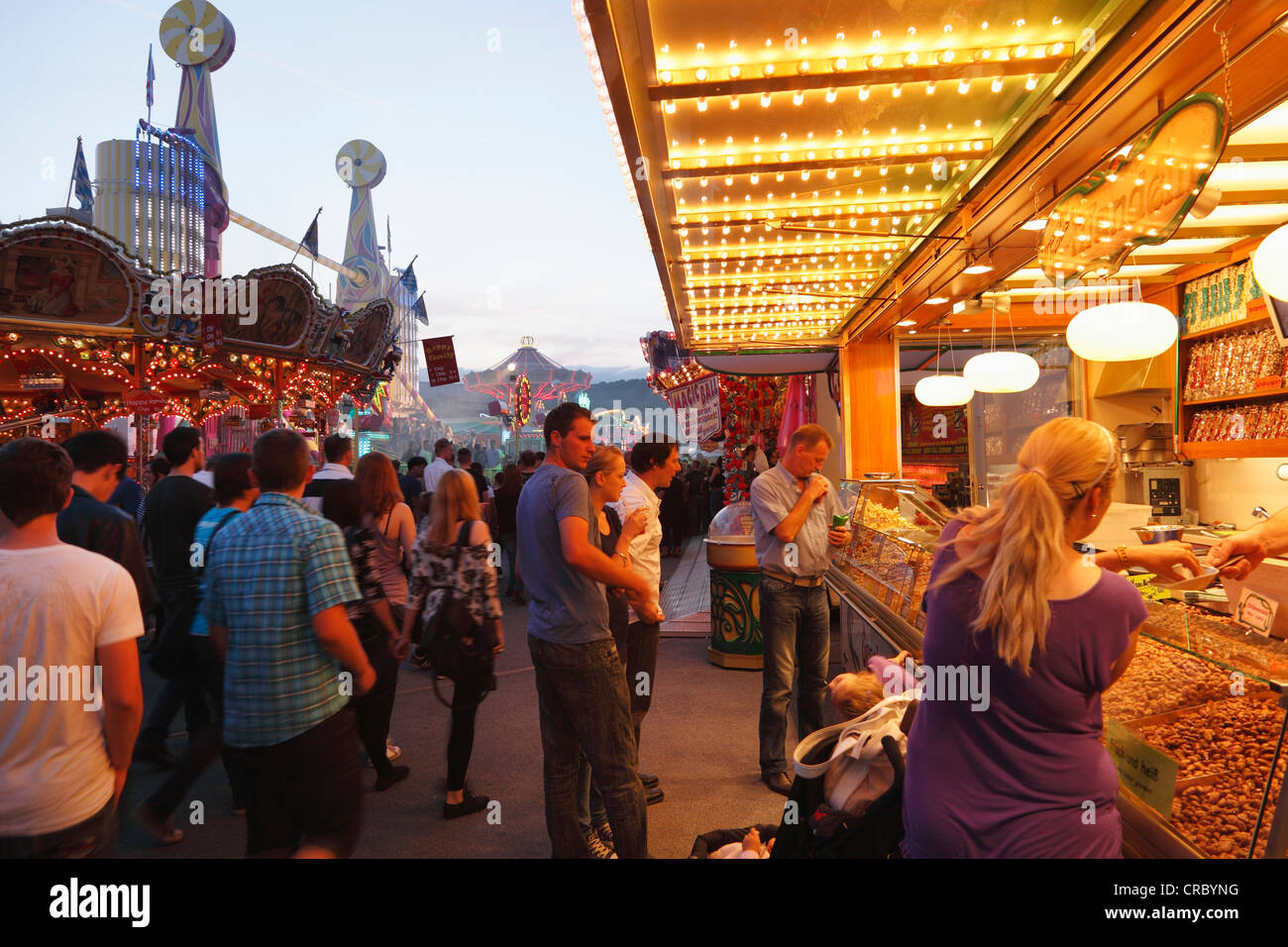Kiliani-Volksfest festival, Wuerzburg, Lower Franconia, Franconia ...