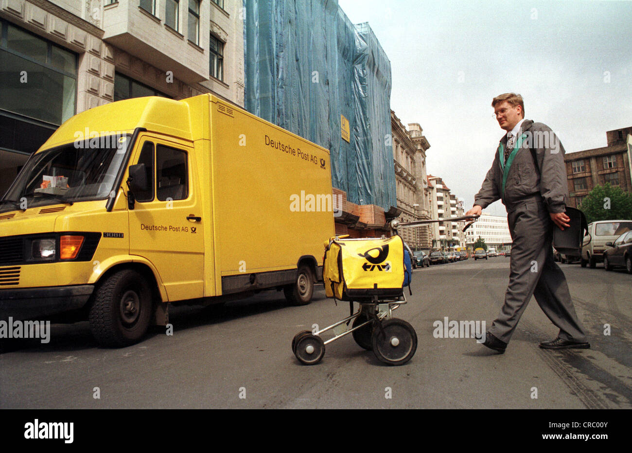 A postman at work, Berlin, Germany Stock Photo - Alamy