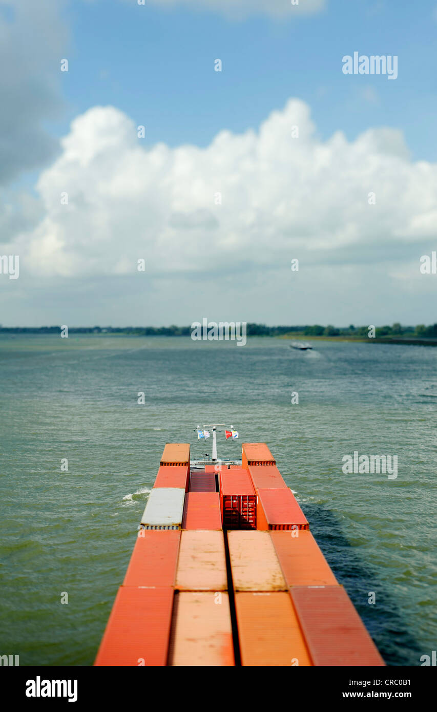 Cargo transporting containers on river hi-res stock photography and ...