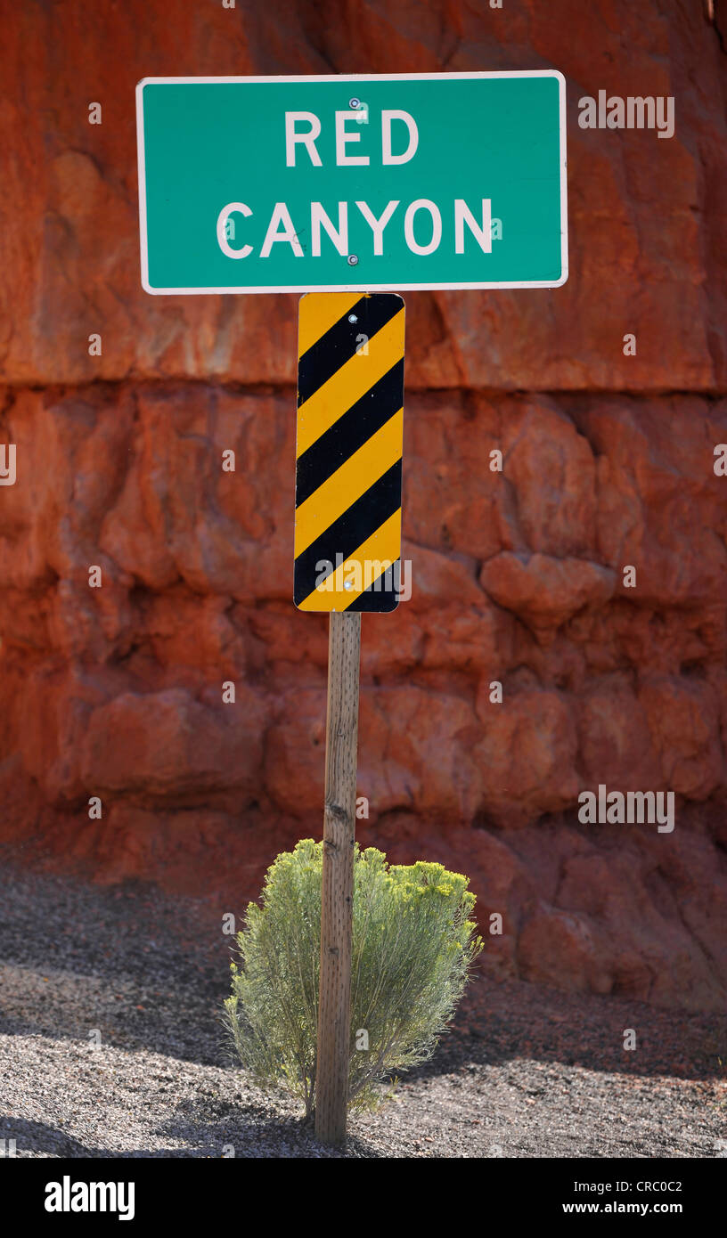 Red canyon sign hi-res stock photography and images - Alamy