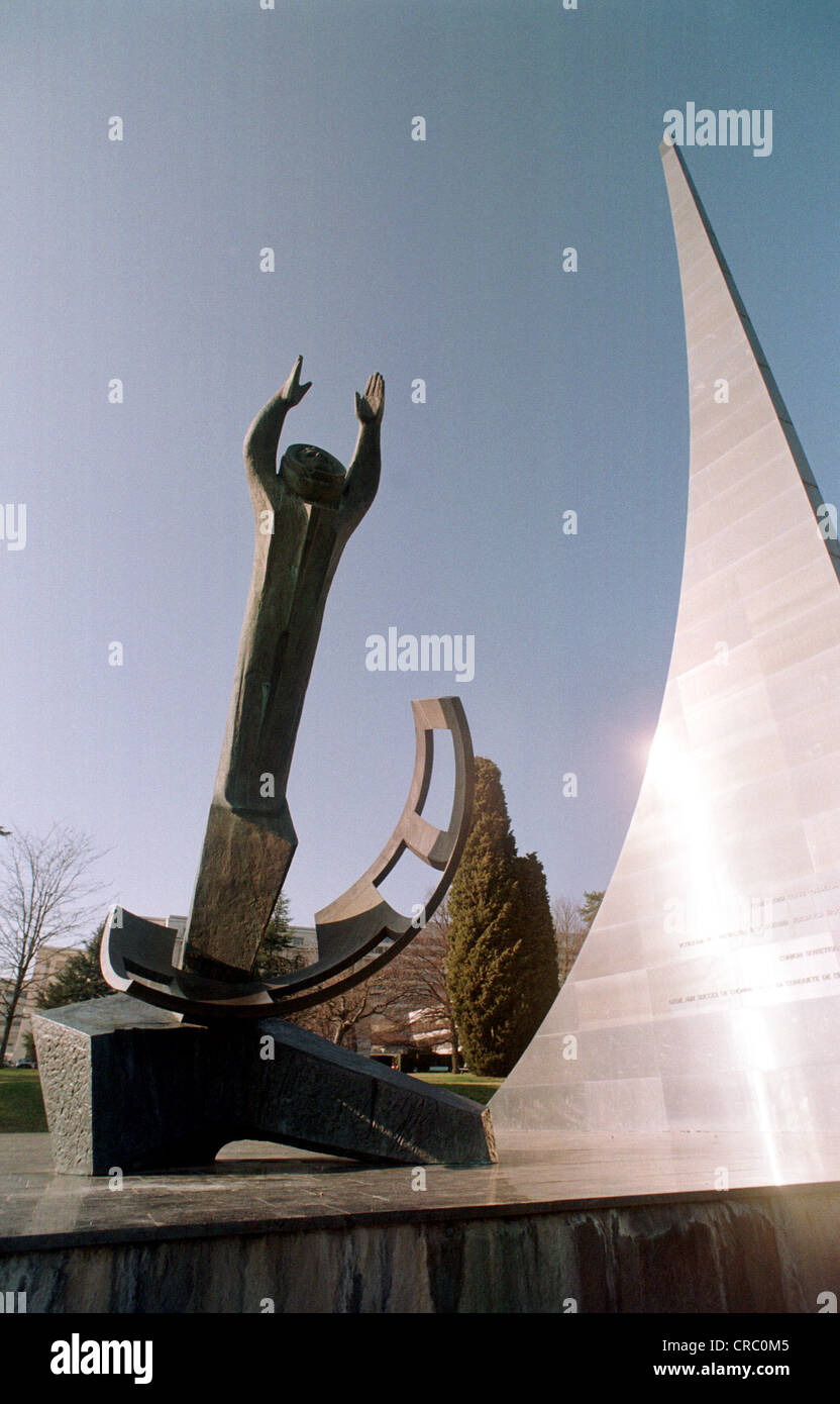 Sculpture donated by the former Soviet Union, Geneva, Switzerland Stock ...