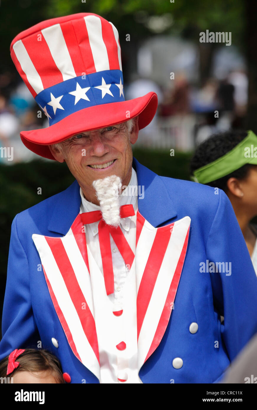 A man portrays Uncle Sam at the annual Fun Fourth Festival on ...