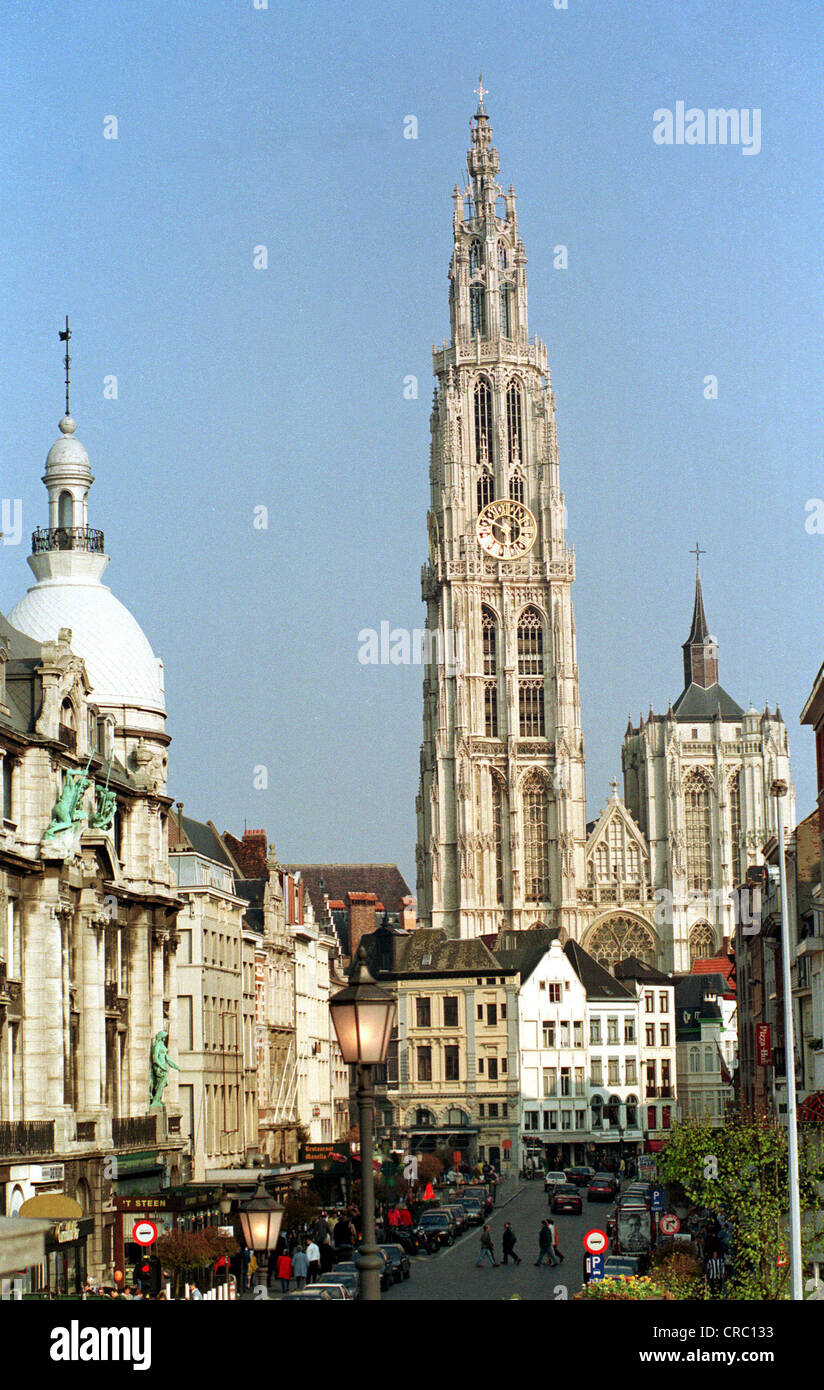 the Church of Our Lady cathedral in Antwerp, Belgium Stock Photo - Alamy