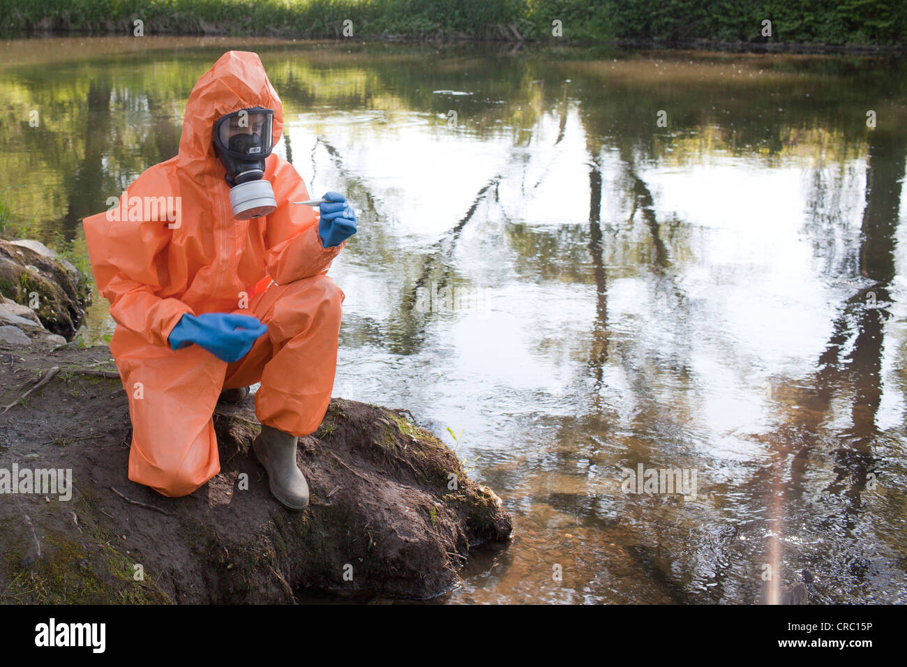 Expert analysis of radioactive water Stock Photo - Alamy