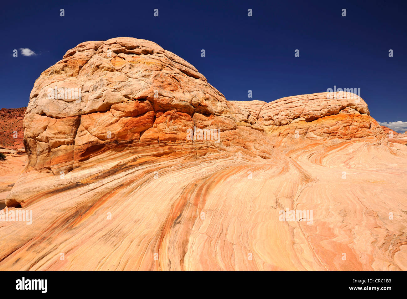 Brain Rocks, Top Rock, south entrance to The Wave sandstone formation ...
