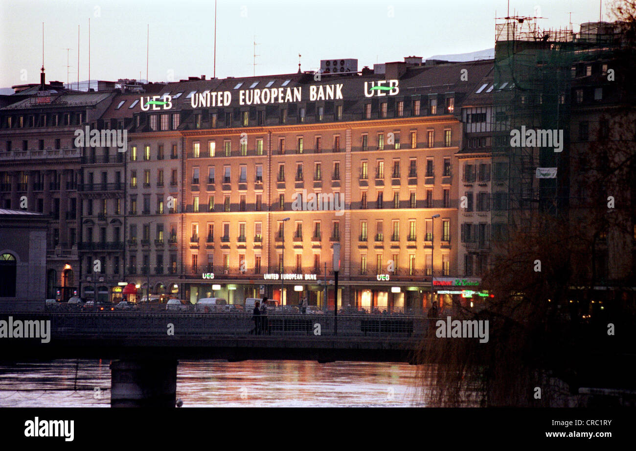United European Bank in Geneva, Switzerland Stock Photo - Alamy
