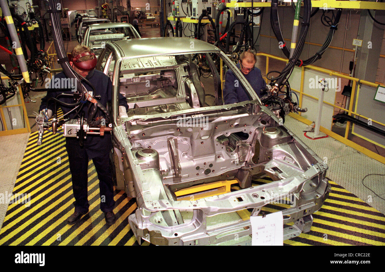 Production of the Opel Astra Classic Polska SA in Gliwice, Poland Stock ...