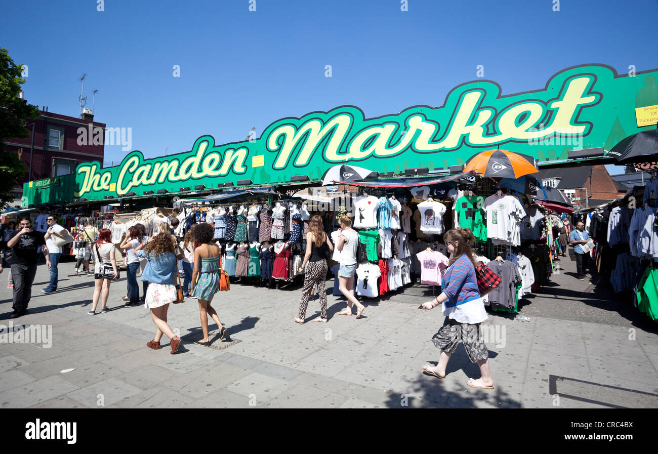 The Camden Market, Camden High Street, London, NW1, England, UK Stock ...