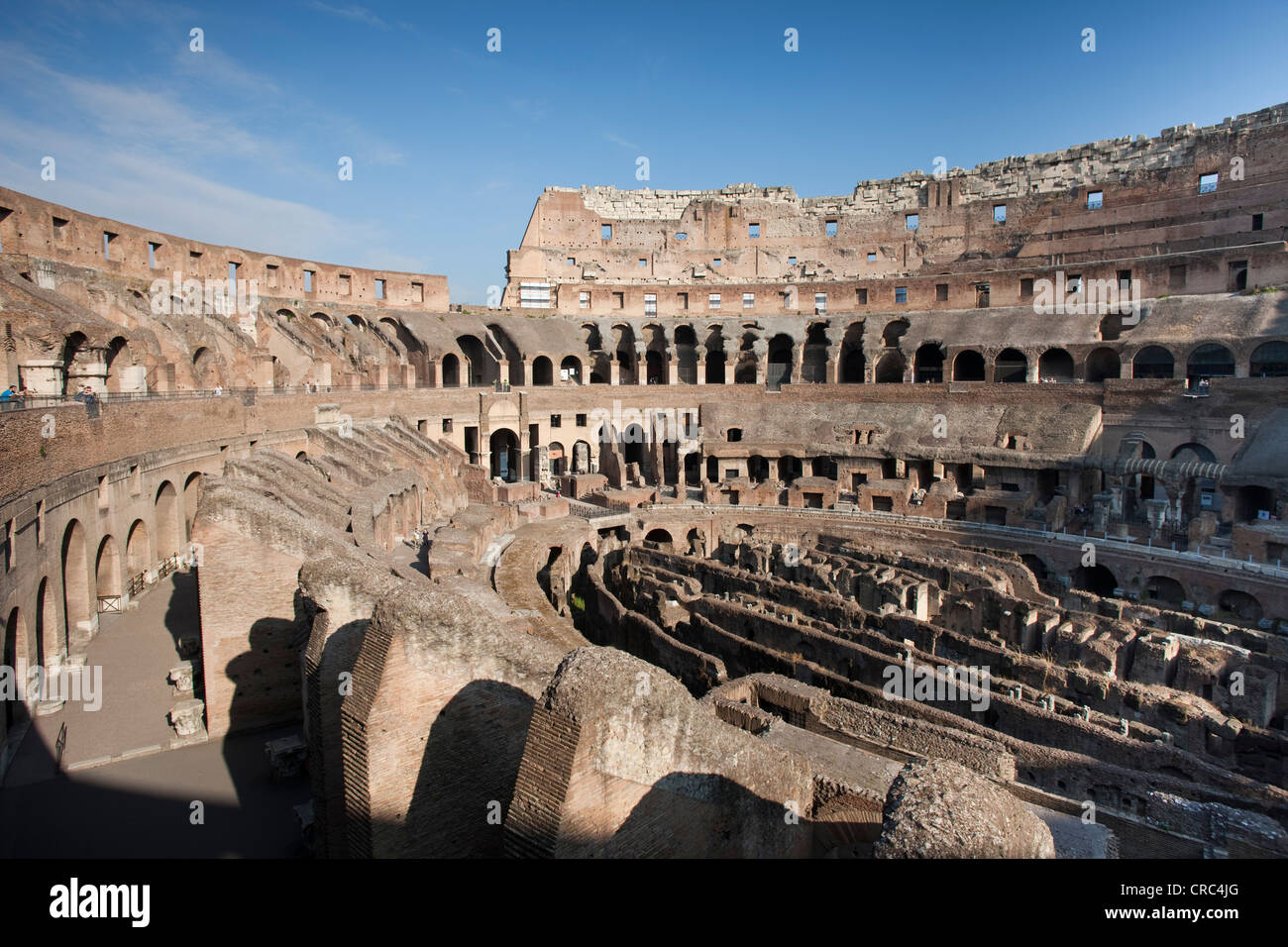 The interior of the Colosseum, Rome, Italy, Europe Stock Photo - Alamy