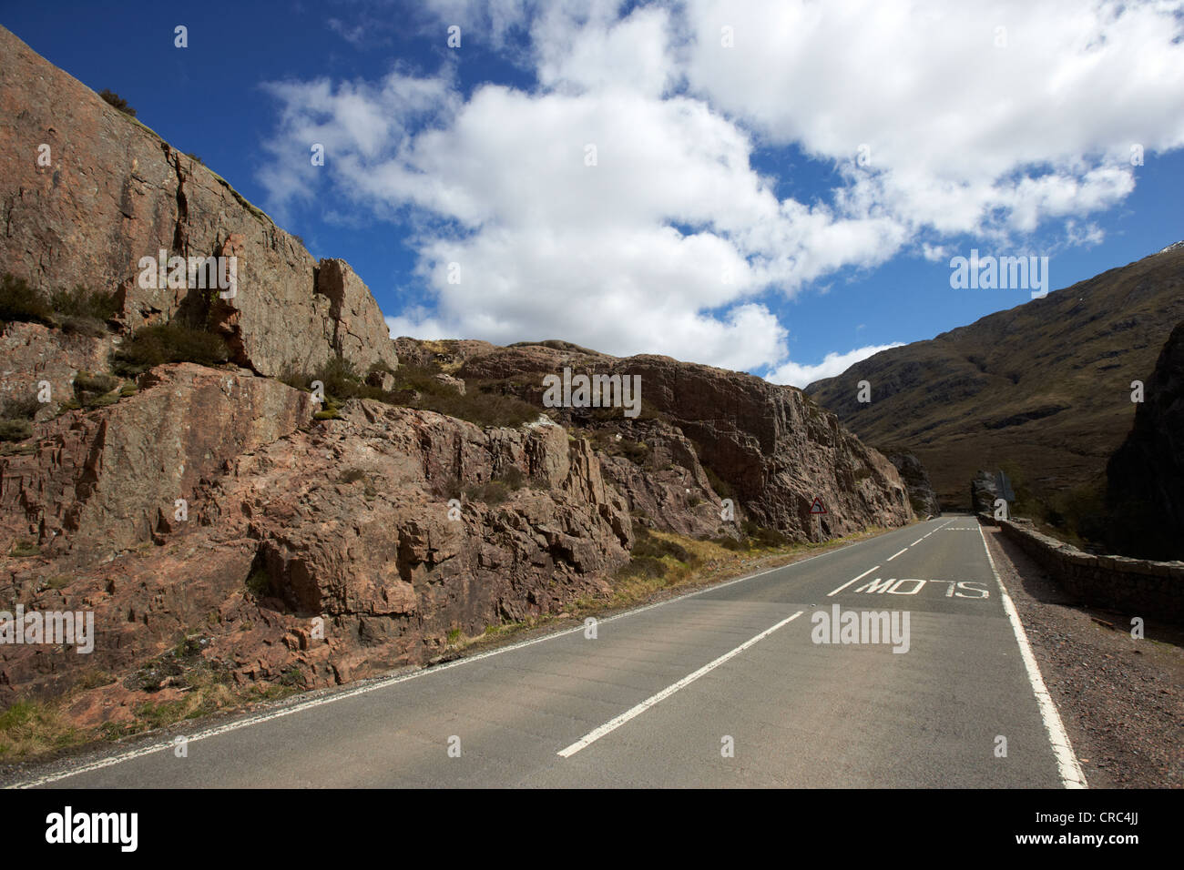 on the a82 road through glencoe highlands scotland uk Stock Photo - Alamy