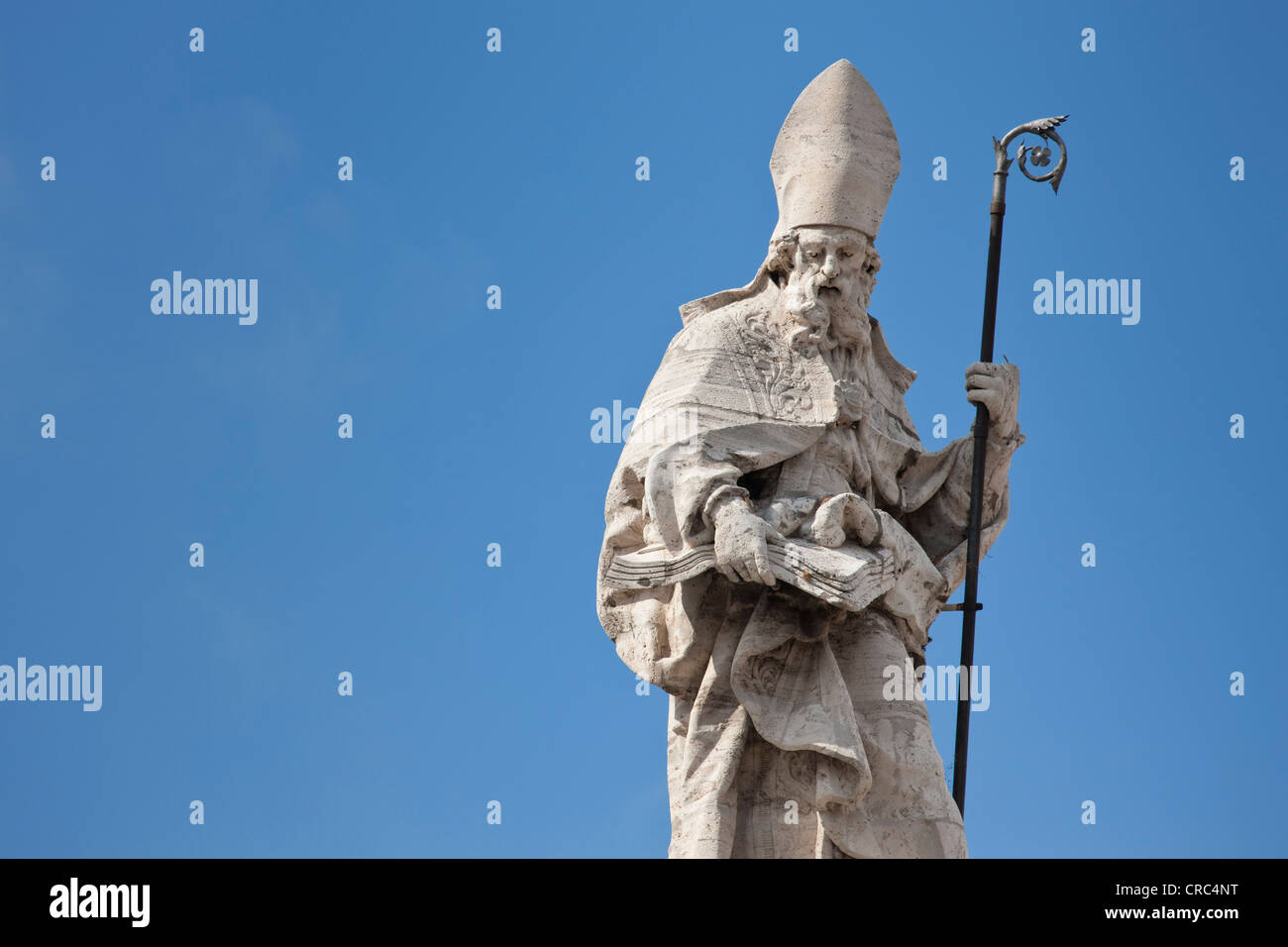 Statue of an apostle on the facade of the Basilica San Giovanni in ...